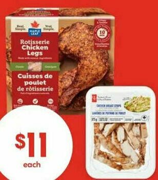 Shoppers Drug Mart: Maple Leaf Rotisserie Chicken Legs or PC Fully ...